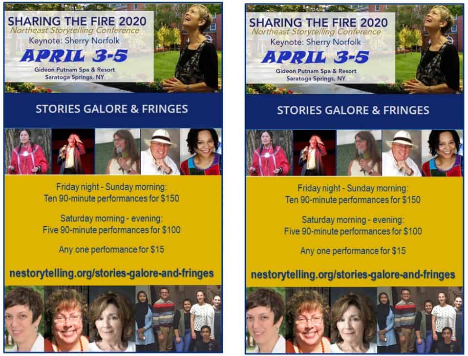 Sharing the Publicity Flyers – Northeast Storytelling